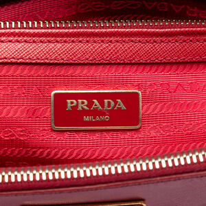 Prada | Bags | Preloved Prada Small Saffiano Lux Galleria Double Zip ...